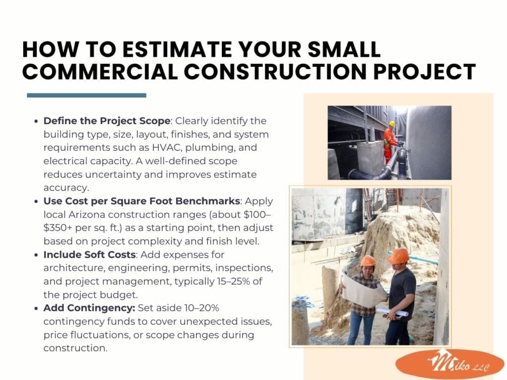 Small Commercial Construction Costs in Arizona - Miko LLC